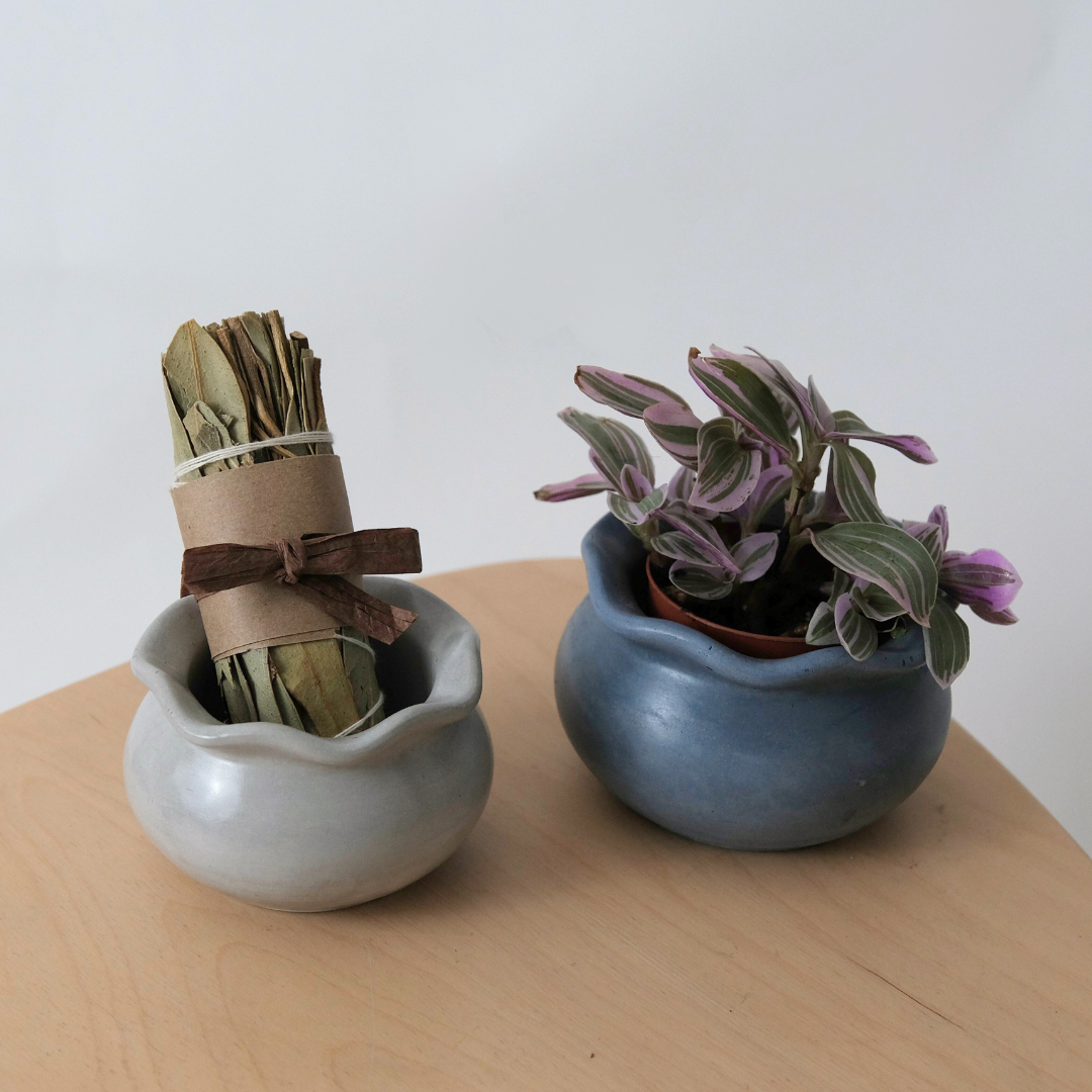 Wavy Pot / Planter – Mindful Cements Studio